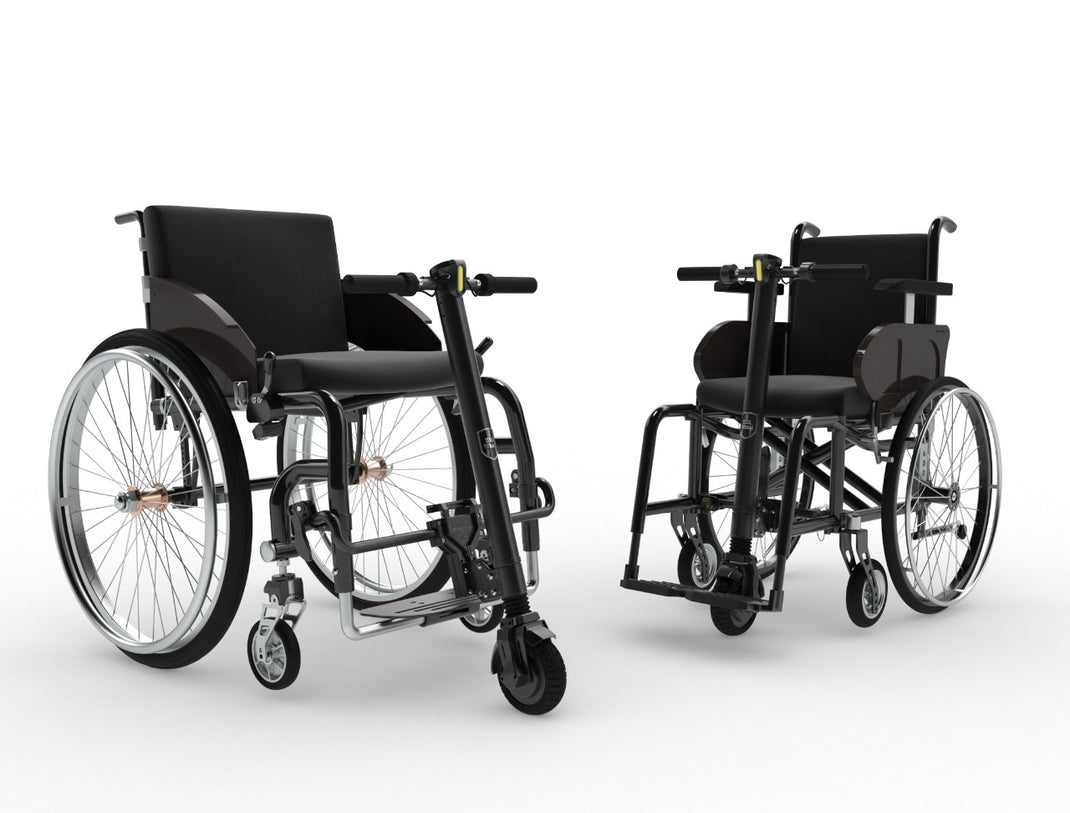 UNAwheel Mini | Lightest wheelchair power add-on – Beyond Mobility.